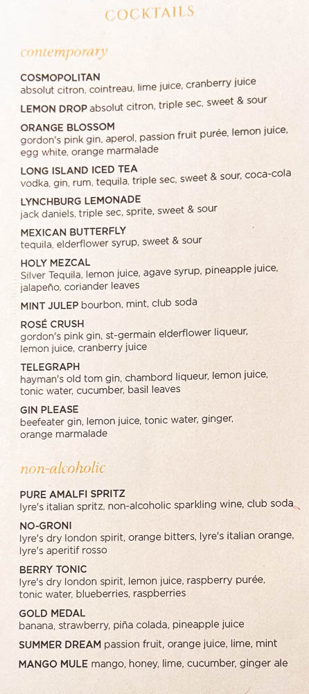 Grandeur Menus